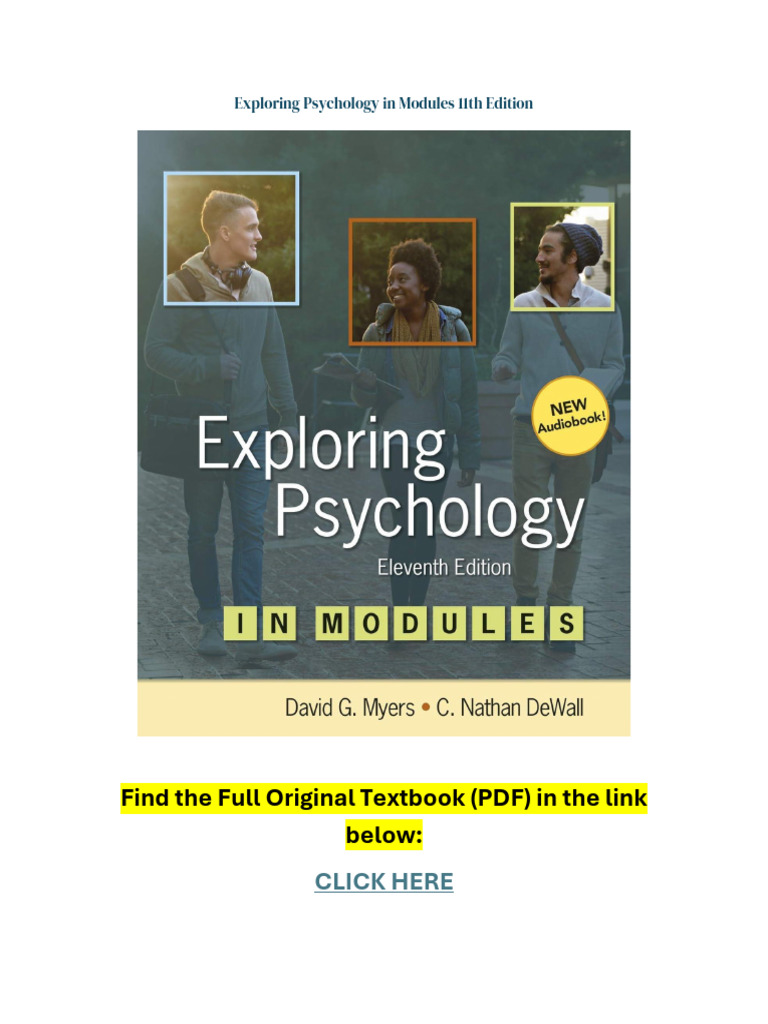 Exploring Psychology in Modules 11th Edition Textbook | PDF | Psychology | Psychotherapy