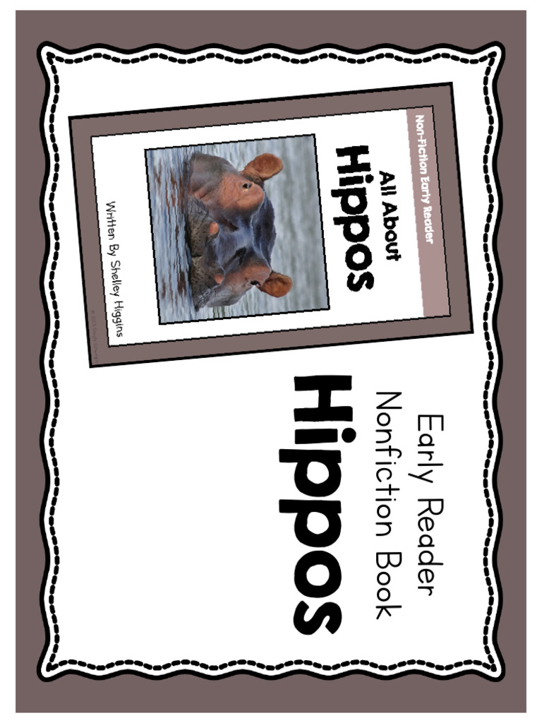TeachSimple_Hippo Early Reader Nonfiction Book | PDF | Hippopotamus | Books