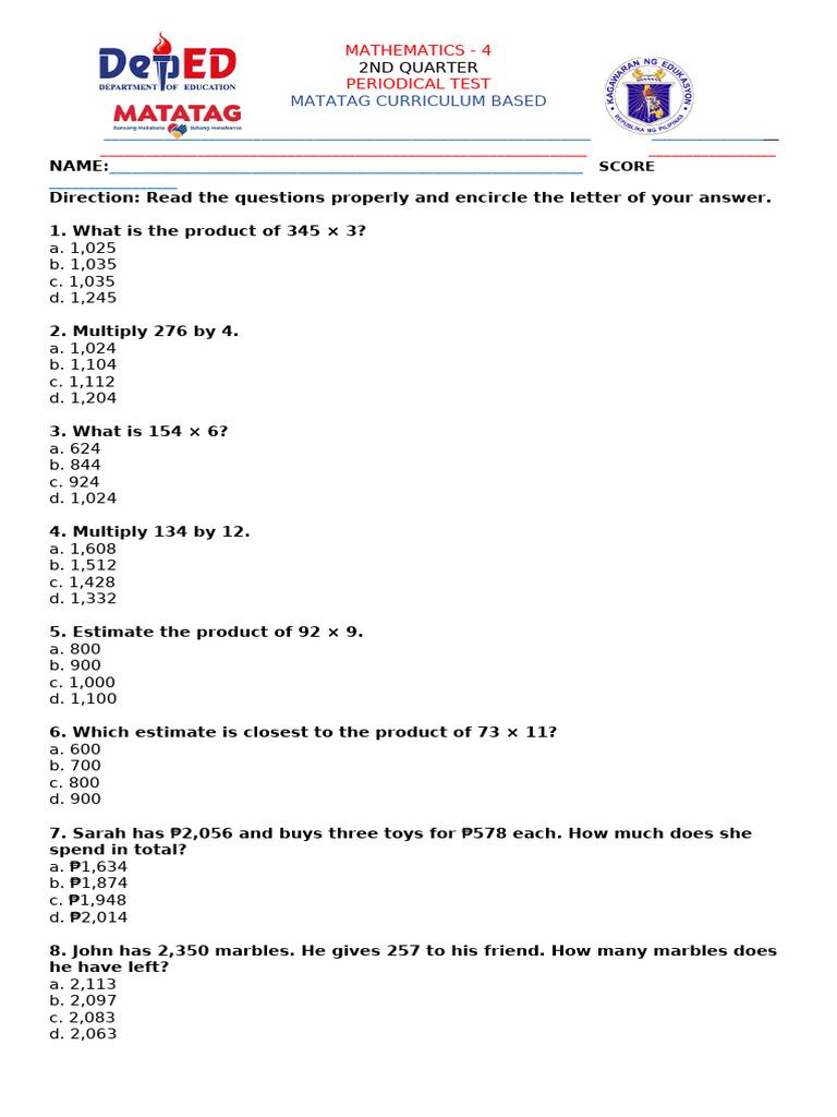 Math | PDF | Elementary Mathematics | Arithmetic