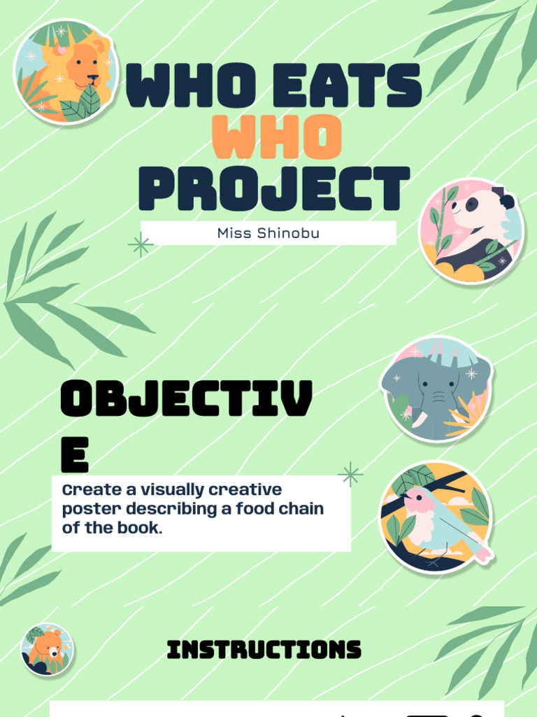 Who Eats Who Project | PDF | Cooking, Food & Wine