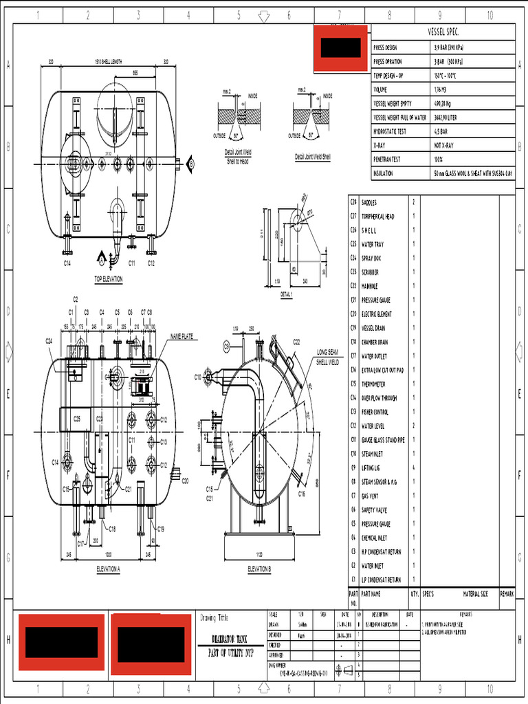 Dearerator Tank Model 01 | PDF