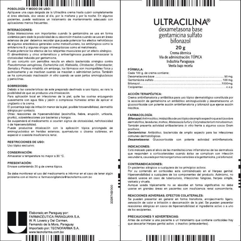 Ultracilina Cr. Dr. Bo | PDF