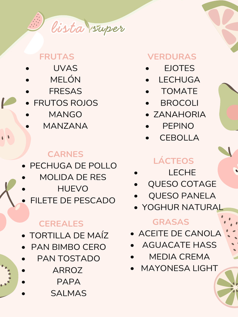 Lista de Super | PDF