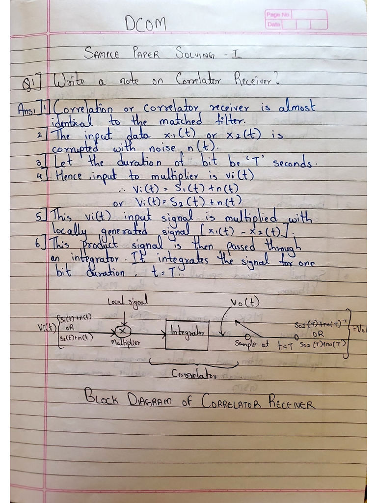 DCOM Sample Paper 1 and 2 | PDF