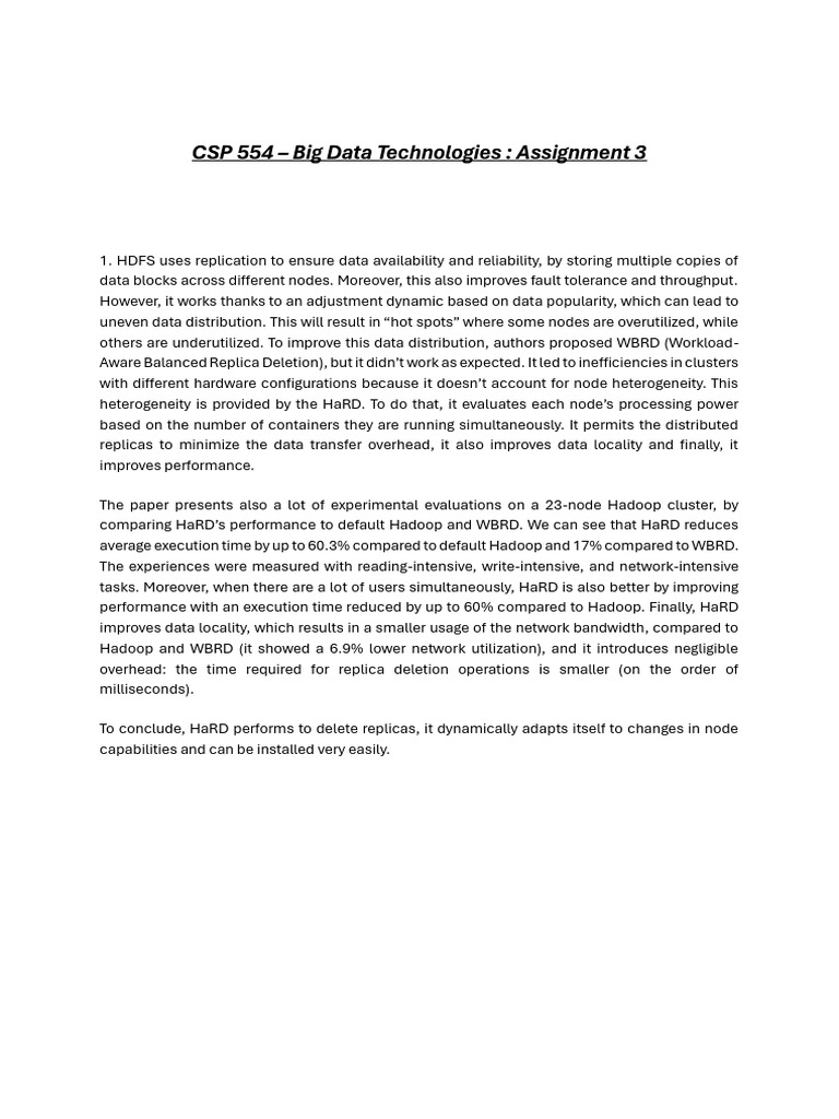 BigData-Assignment3-CSP 554 | PDF | Apache Hadoop | Data Management