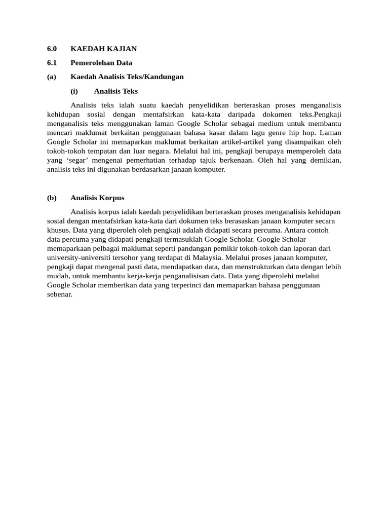 Kaedah Kajian | PDF