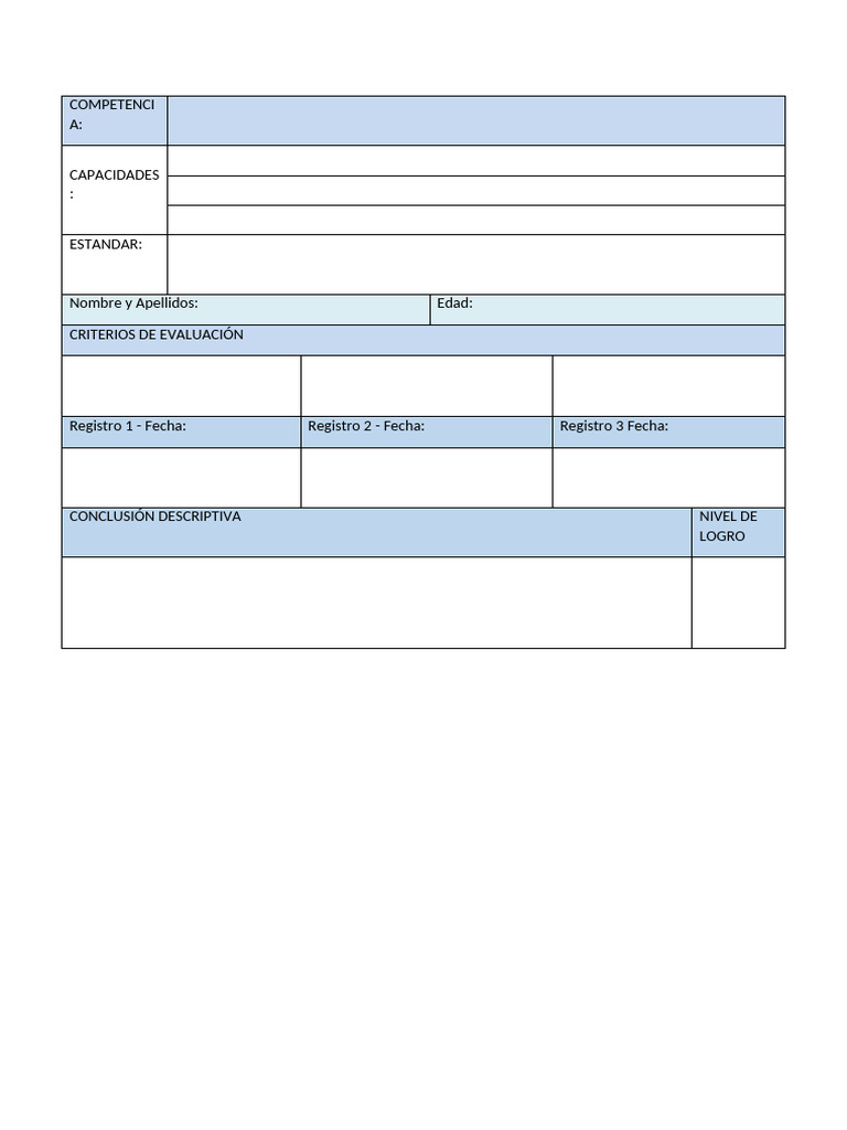 Registro Del Progreso | PDF