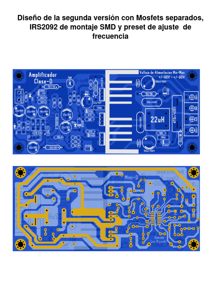 IRS2092 Class-D Amplifier Design 02 | PDF