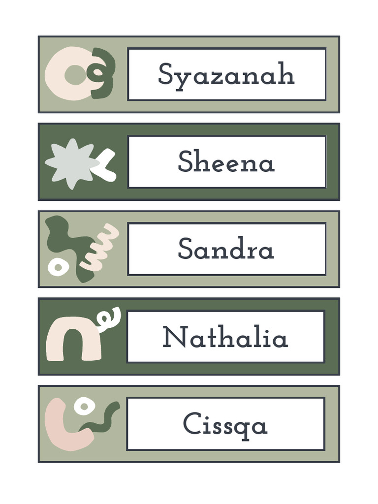 Student Labels in Green Pastel Simple Style - 20240928 - 135737 - 0000 ...