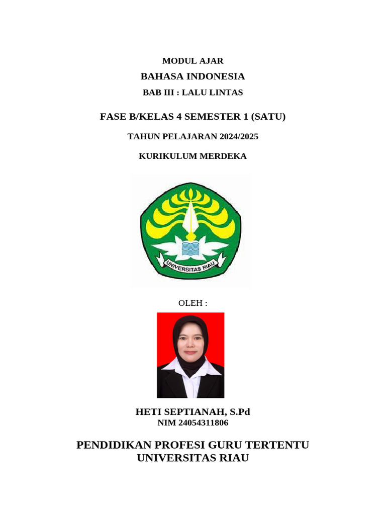 Modul Pembelajaran Ukin - HETI SEPTIANAH | PDF | Seni & Disiplin Bahasa
