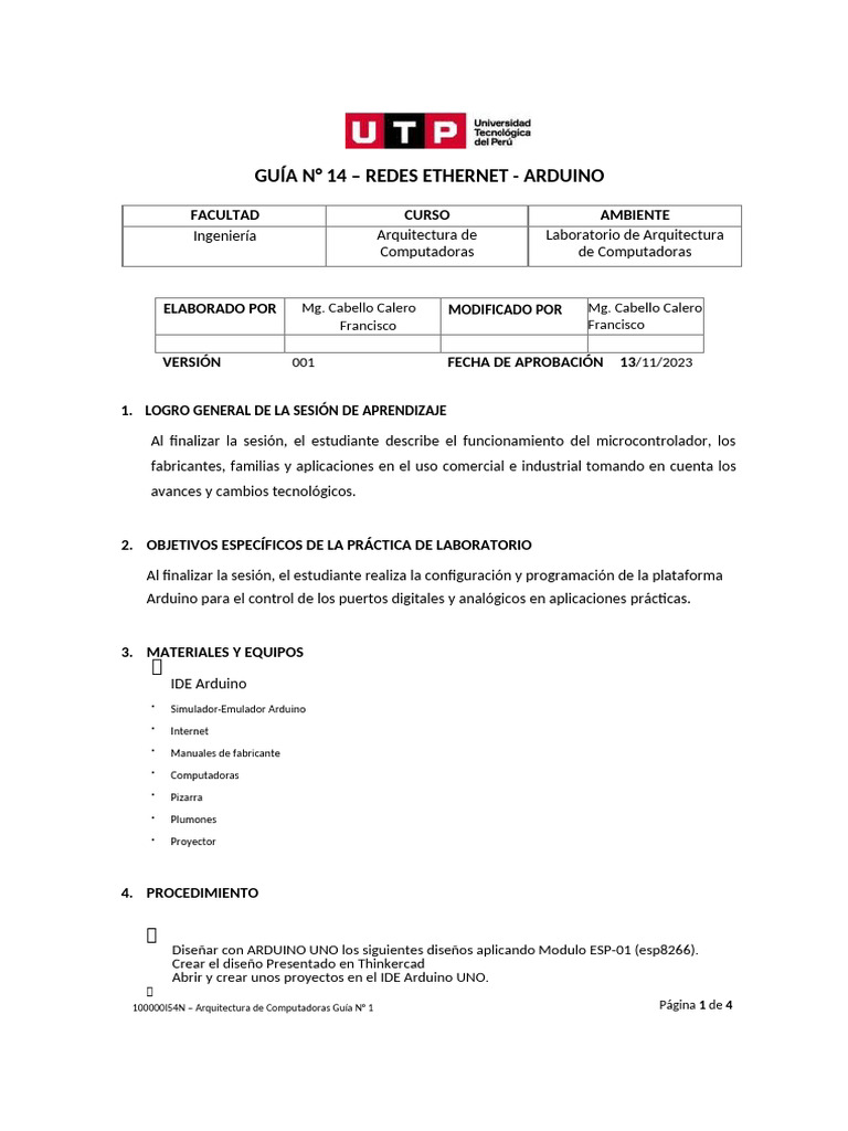 S14 S1 Practica Laboratorio Redes Ethernet Arduino 22803 Wqaopf Pdf Arduino