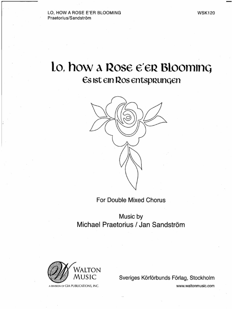Lo How A Rose | PDF