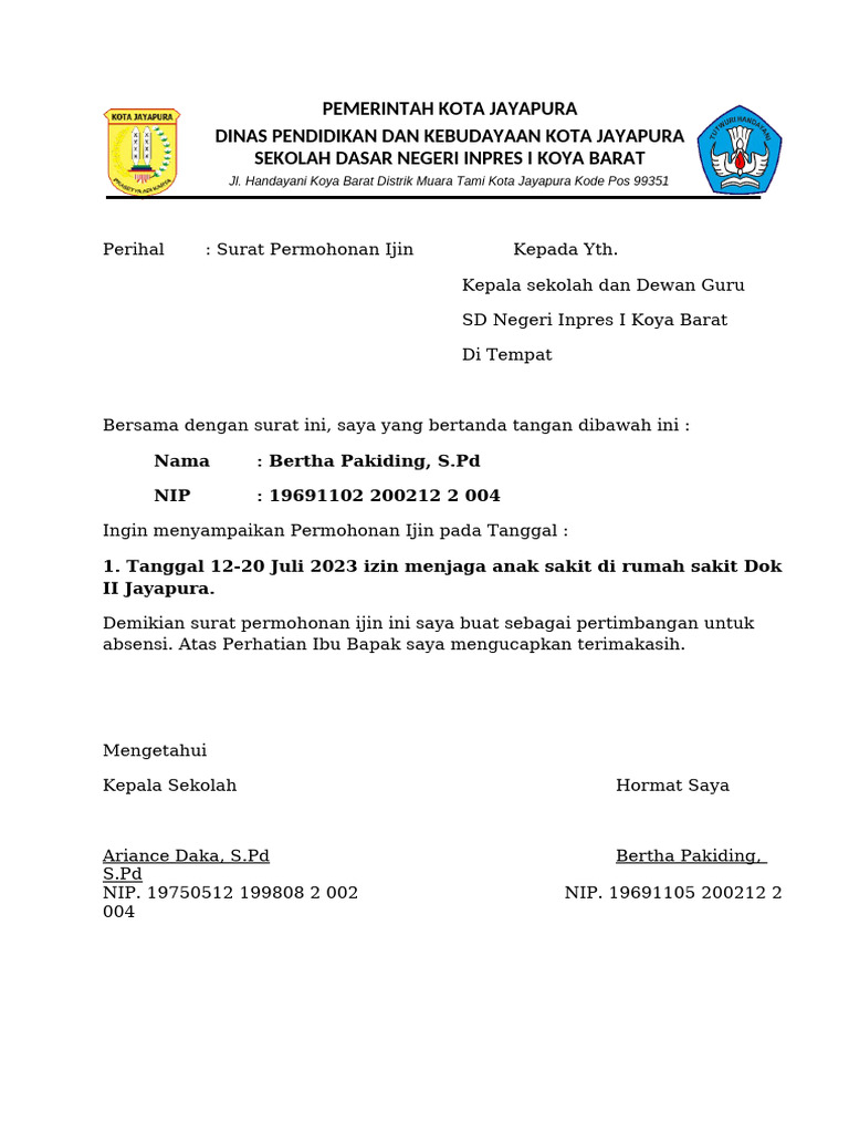 Surat Komplain Ijin | PDF