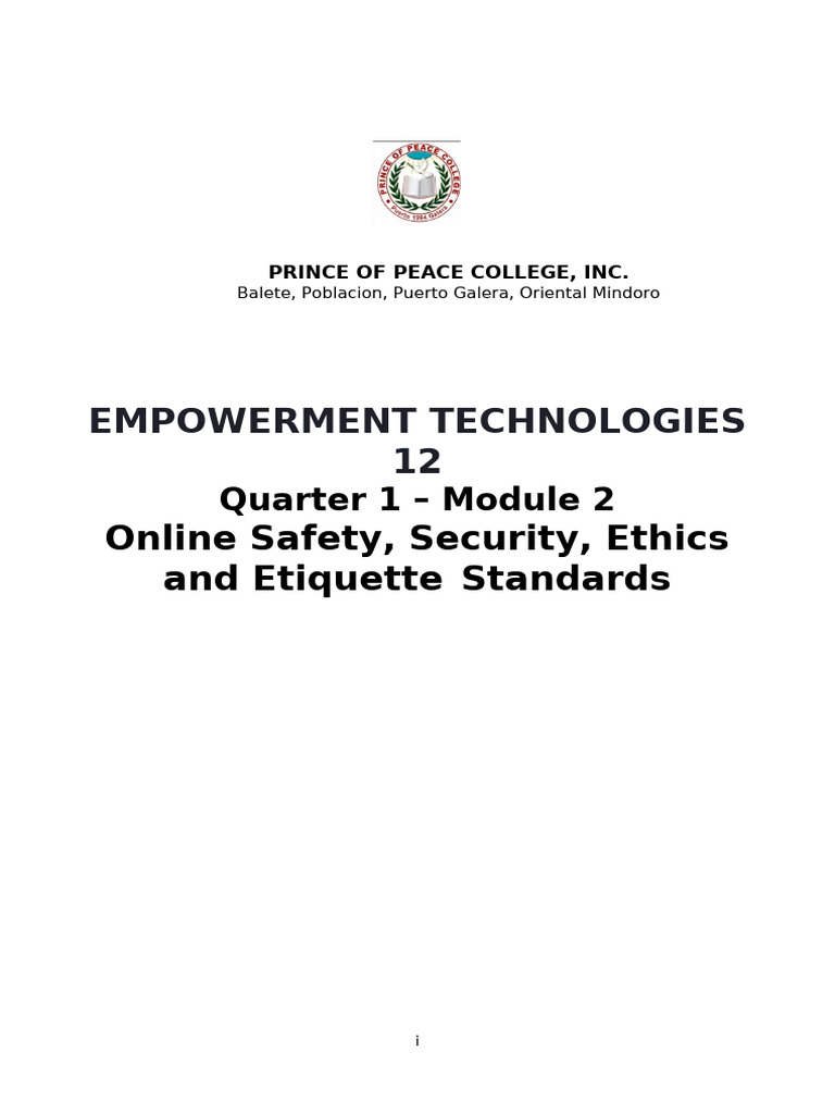 Etech Q1M2 | PDF | Malware | Spyware