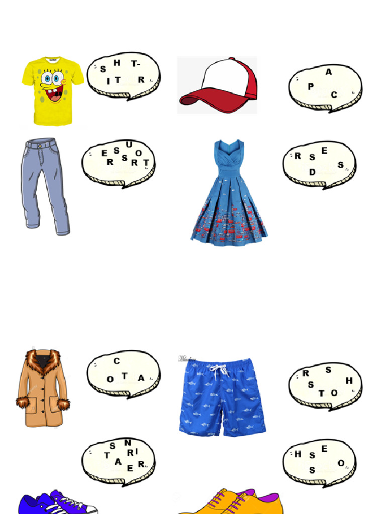 CLOTHES + speaking practice | PDF