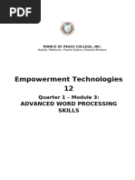 Word Processing - Student Notes | PDF | Word Processor | Microsoft Word