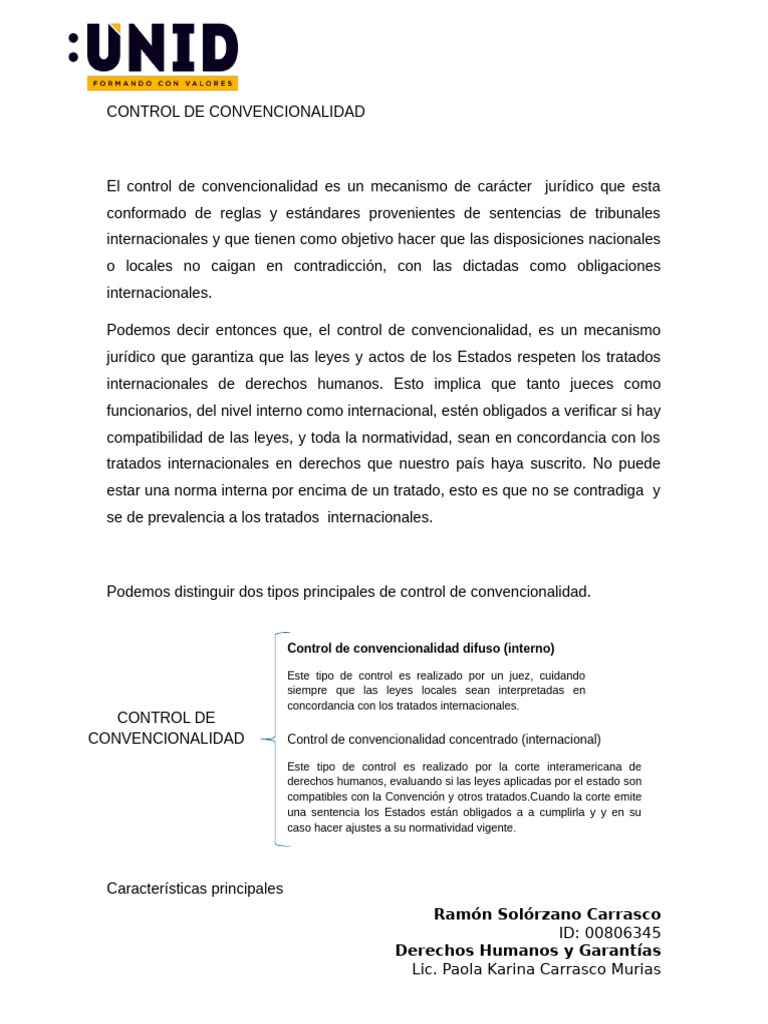 Control de Convencionalidad y Derechos Humanos | PDF | Juez | Derechos ...