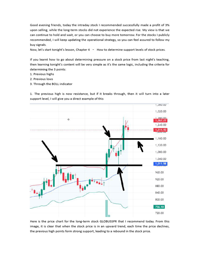 9.12 How To Determine The Support of Stock Prices | PDF | Stocks | Day ...
