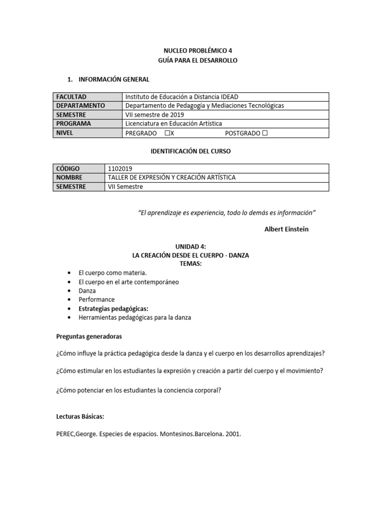 Orientaciones NP4 | PDF | Arte de performance