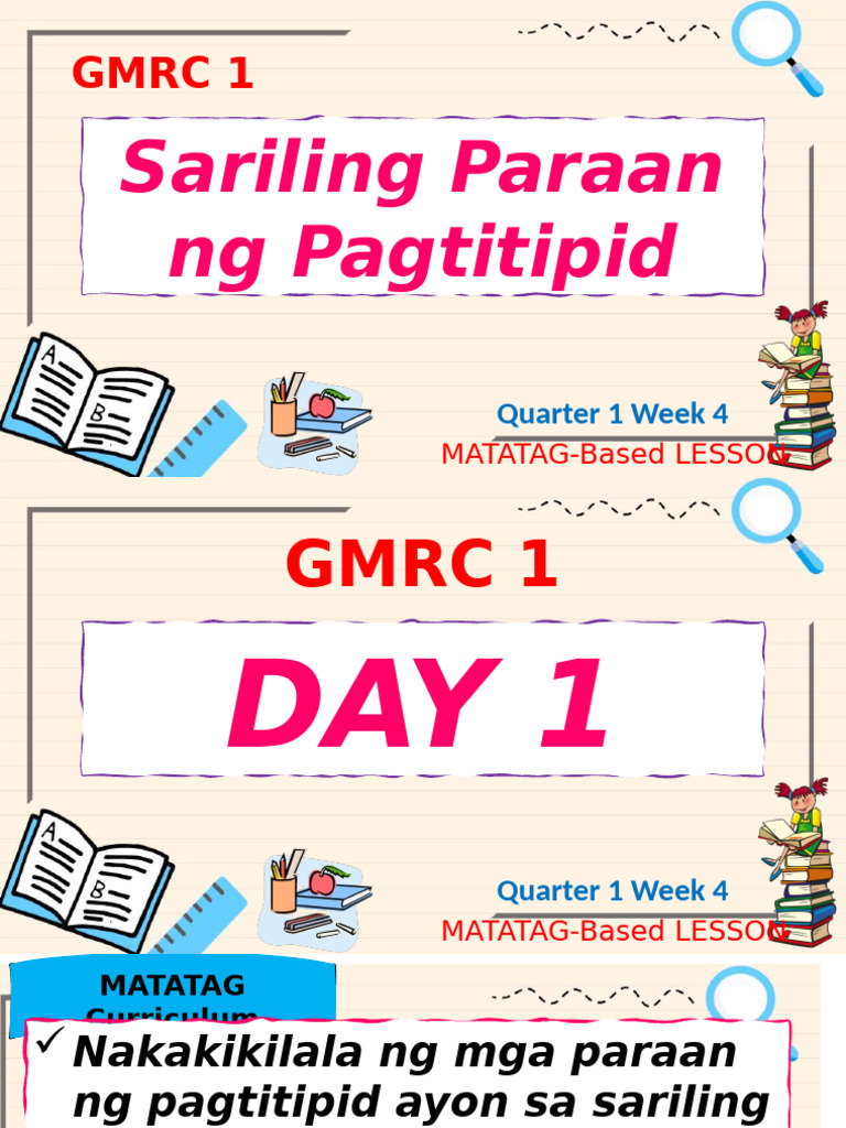 GMRC 1 Q1-Week4-Day1 | PDF