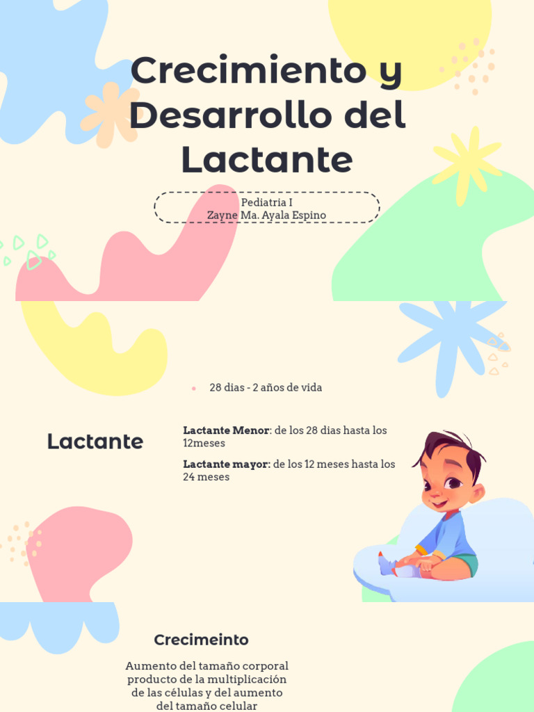 Crecimiento y Desarrollo Del Lactante | PDF