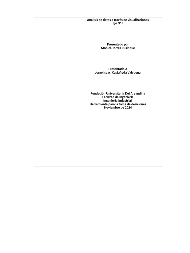 Ejercicio Eje 3 - Tablero de Control | PDF