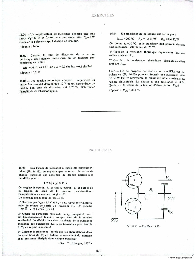 TD D'électronique Général | PDF