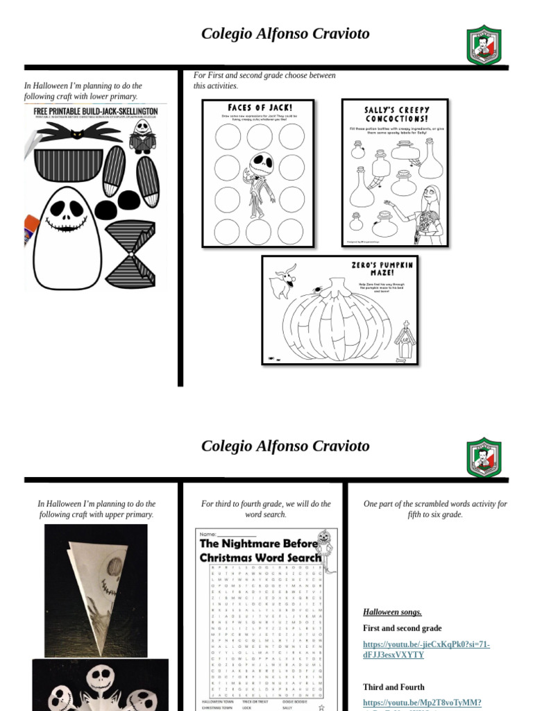 Halloween Activities for Primary Grades | PDF