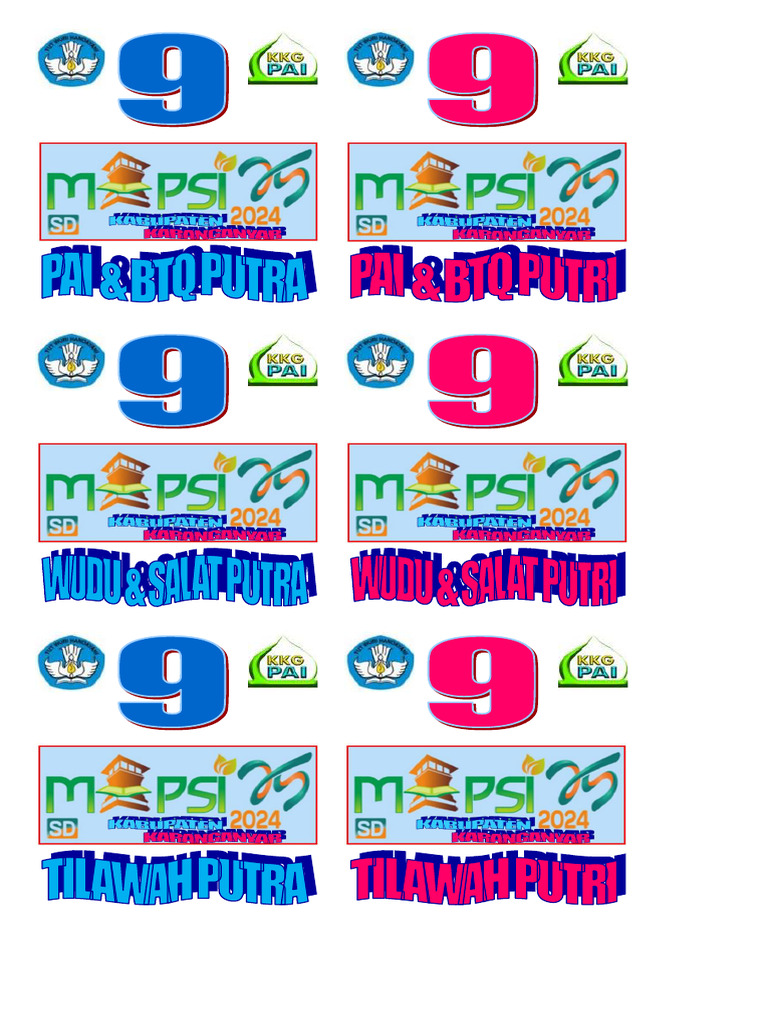 No Peserta KABUPATEN | PDF