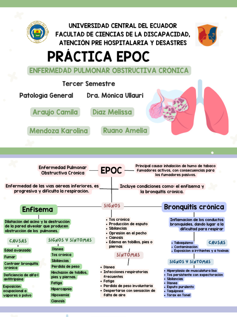 Grupo 2 Practica Epoc | PDF | Enfermedad pulmonar obstructiva crónica | Tos