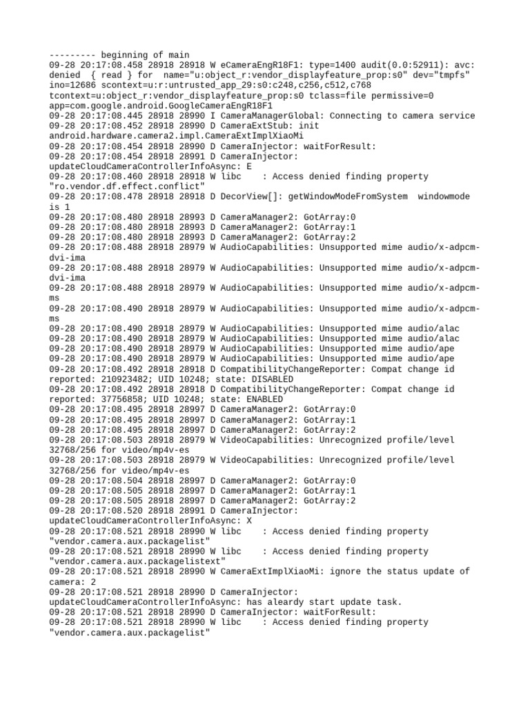 Logcat 1727529428345 | PDF | Codec | Data Compression