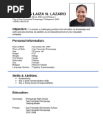Resume Template For Immersion | PDF