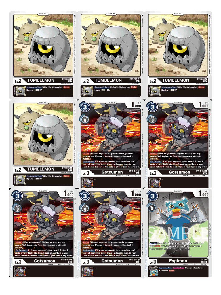 Digimon Card Encyclopedia Proxy 1730327666757 | PDF