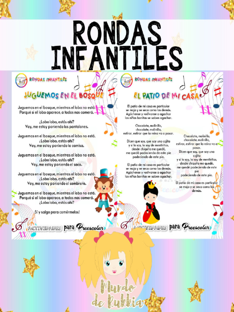 Rondas Infantiles para Niños Recopiladas Por Mundo de Rukkia | PDF