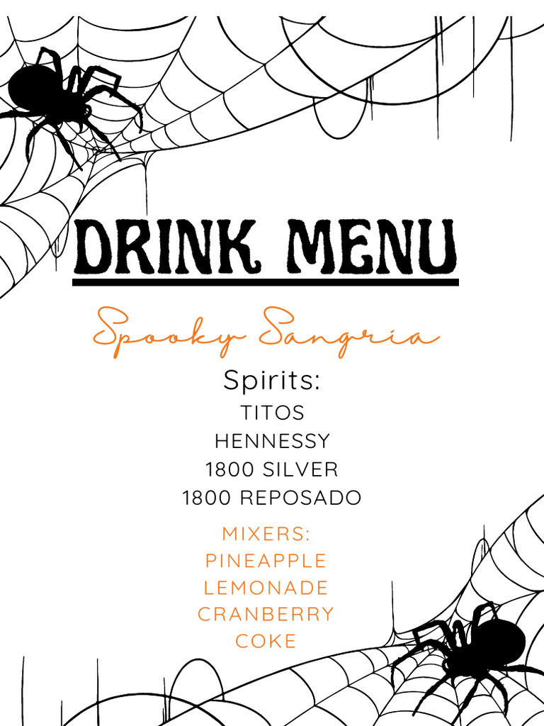 Drink Menu | PDF | Cooking, Food & Wine