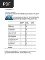 Lost at Sea Team Building Exercise | PDF
