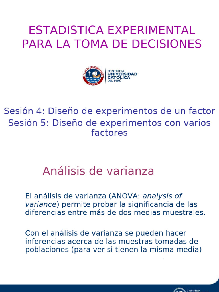 Tema 3-Análisis de Varianza | PDF | Análisis de variación | Science