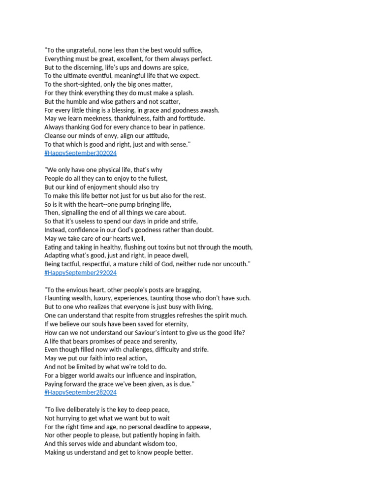 Eight Words Per Line - September 01-30.2024 | PDF | Courage | Faith