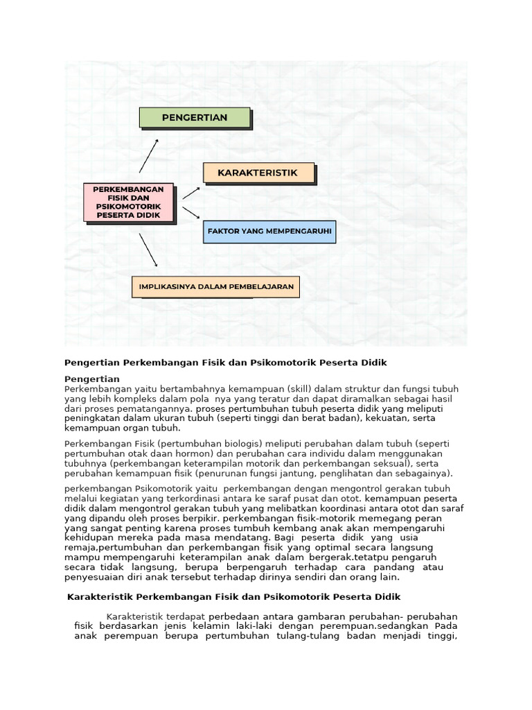 Perkembangan Fisik & Psikomotorik | PDF