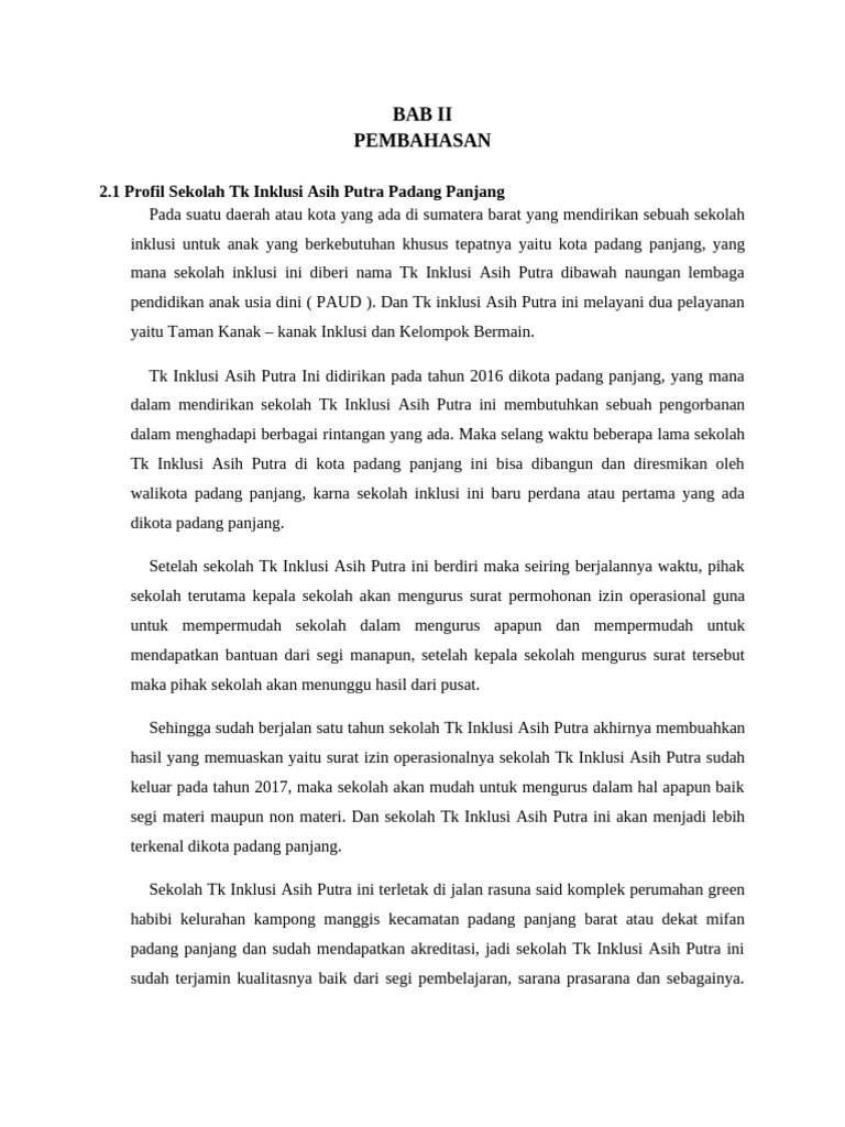 BAB II Laporan Observasi | PDF