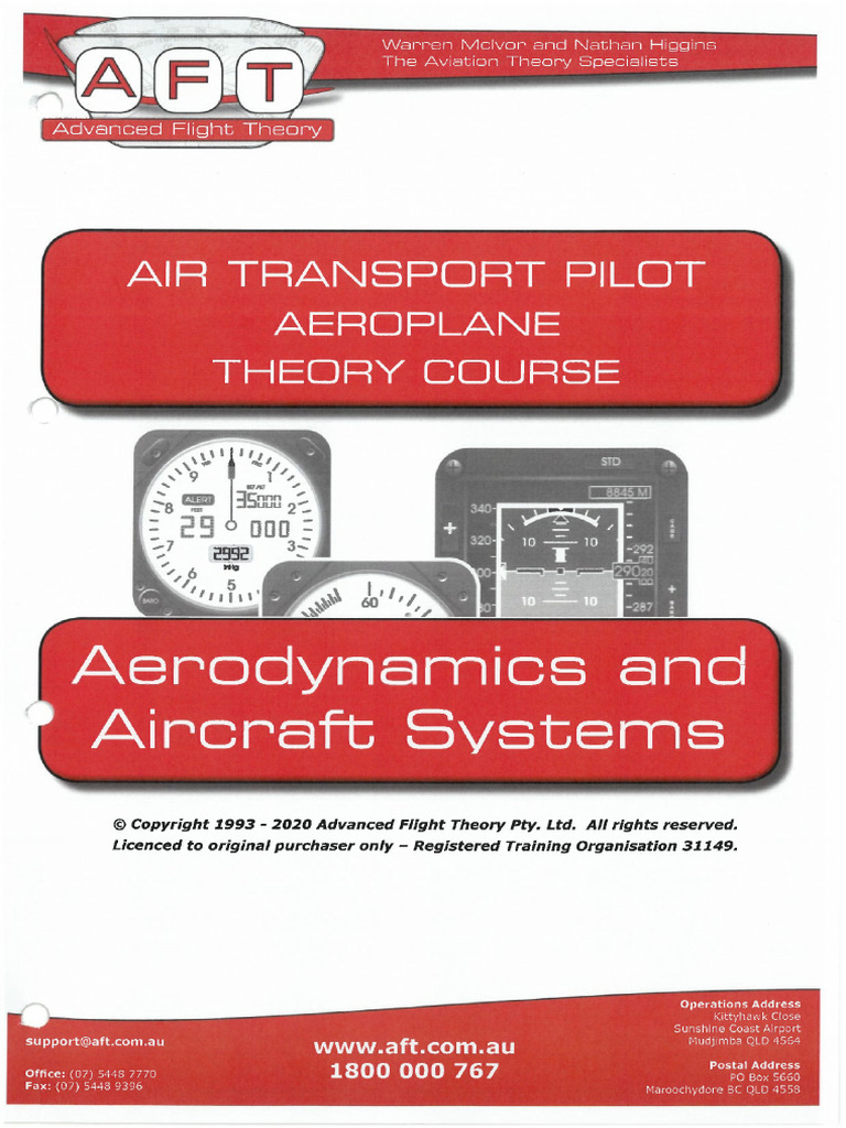 AFT ATPL - Aerodynamics & Aircraft Systems (Searchable) | PDF | Jet ...