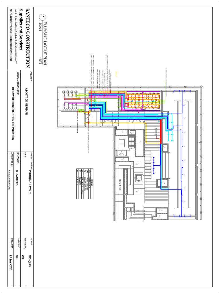 Ascott DD Plan Layout | PDF | Hydraulic Engineering | Plumbing