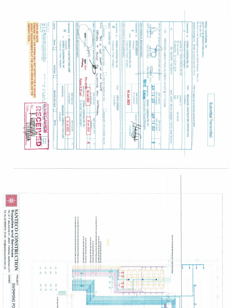 Asc315. Tec. (Rfa-Pl-062) Proposed Amenity Pool Plumbing Layout @11TH ...