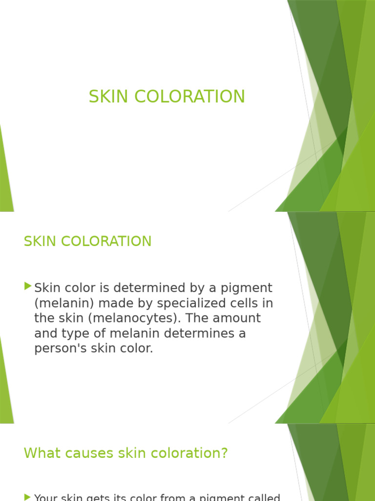 Skin Coloration | PDF | Human Skin Color | Skin