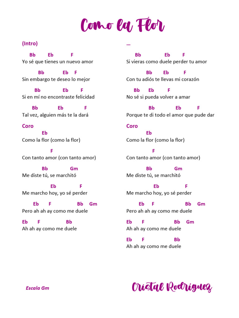 Como La Flor | PDF