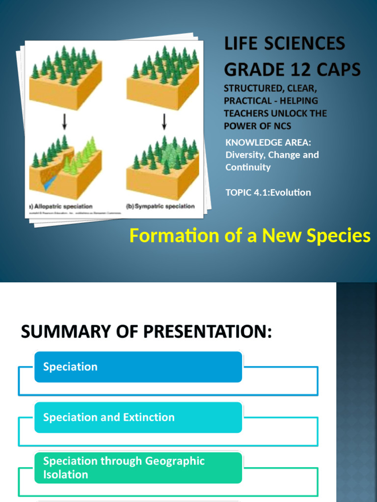 Speciation: Allopatric vs. Sympatric | PDF | Species | Hybrid (Biology)