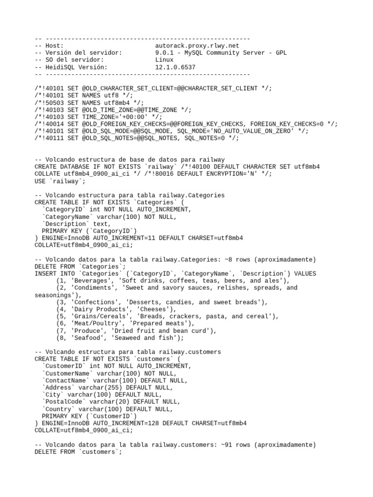 W3 Schooldb | PDF | Modelo de datos | SQL