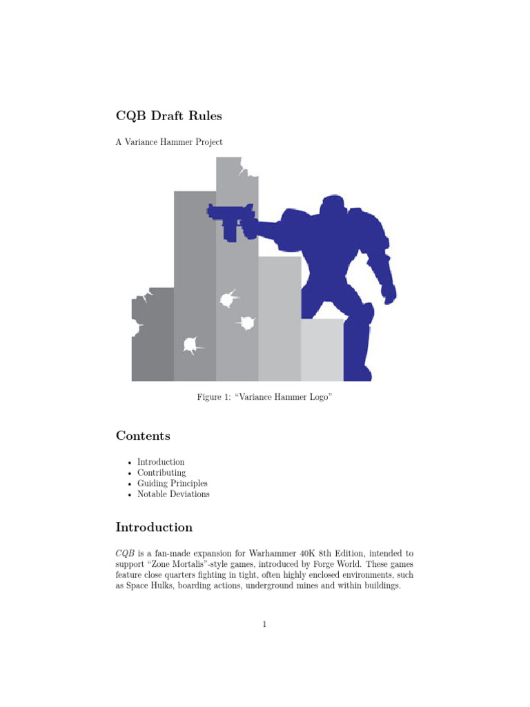 CQB Draft Rules | PDF | Military