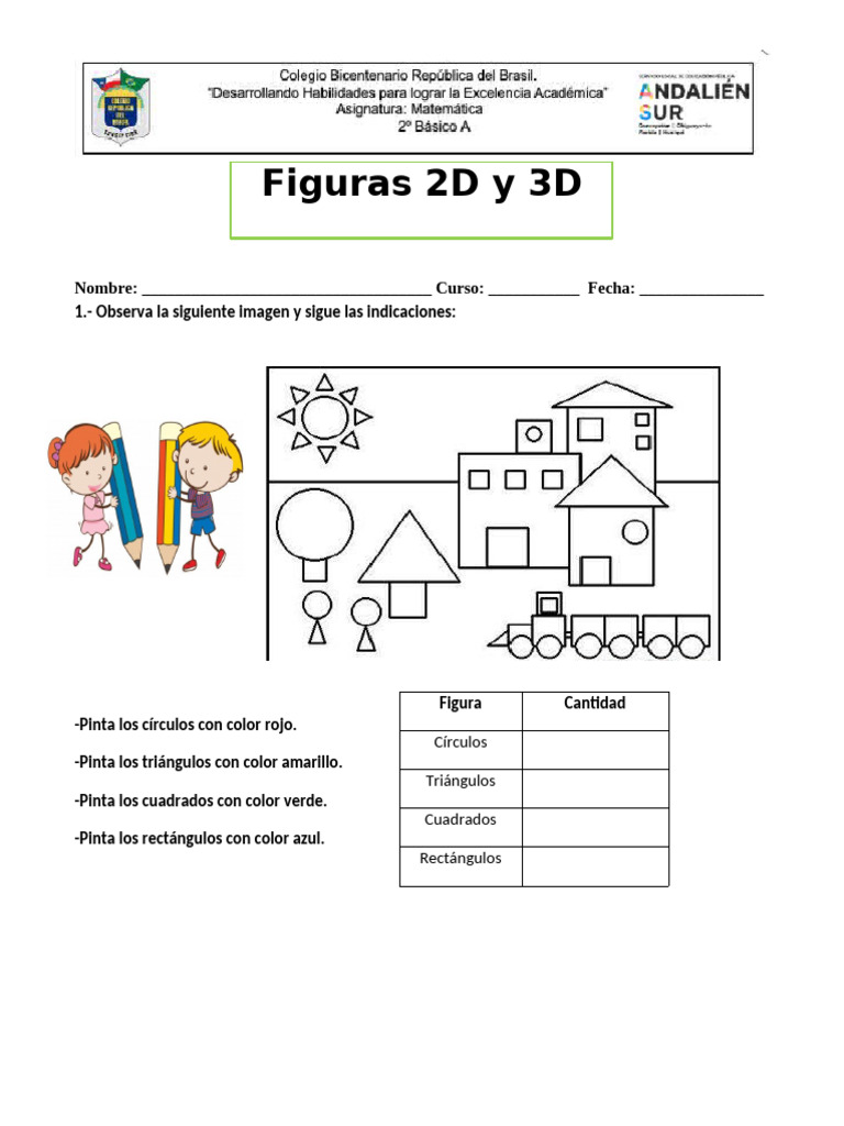 Actividades de Figuras 2D y 3D | PDF | Hogar, jardinería y bricolaje