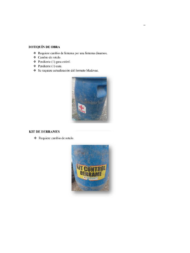 Actualización HSEQ y Botiquín TUL-605 | PDF | Negocios